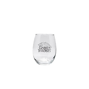 Game of Thrones Collectible Wine Glass Set (House Stark & House Targaryen)