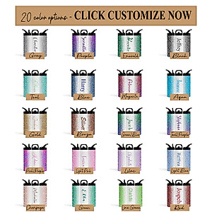 Personalized Flip Top 25oz Gym & Camp Water Bottle - 750ml Pink Glitter Effect with Name - Custom Sports Bottle