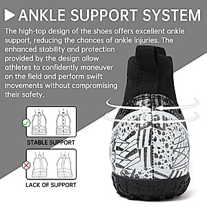 Soccer Cleats Mens Football Cleats for Big Boy Women Indoor Soccer Shoes Tacos de Futbol para Hombre Zapatos de Futbol para Hombre Football Shoes for Youth Futsal Shoes Sneakers Soccer Shoe TF