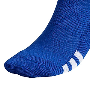 adidas Rivalry Field Socks, Multi-Sport Team Accessories Over-The-Calf, Men Women (2 Pairs), Royal Blue/White, Large