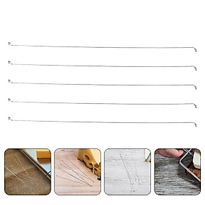 STOBAZA 10pcs Replacement Cheese Slicer Wires 5.5 Inch Cheese Cutter Stainless Steel Cheese Wire Pie Slicers for Home Restaurant Kitchen Cutting Supplies