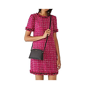 Kate Spade New York Tinsel Small Dome Crossbody in Black Glitter