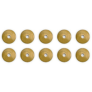 Hardware Philosophy Convex Round Brass Backplate Washers Hardware 1.1" - Set of 10