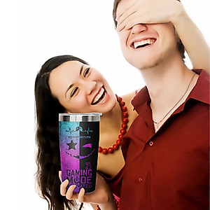 Gaming Gifts Tumbler with Name Personalized Tumbler for Christmas Birthday Valentine Fathers Day Custom Insulated Stainless Steel Tumblers