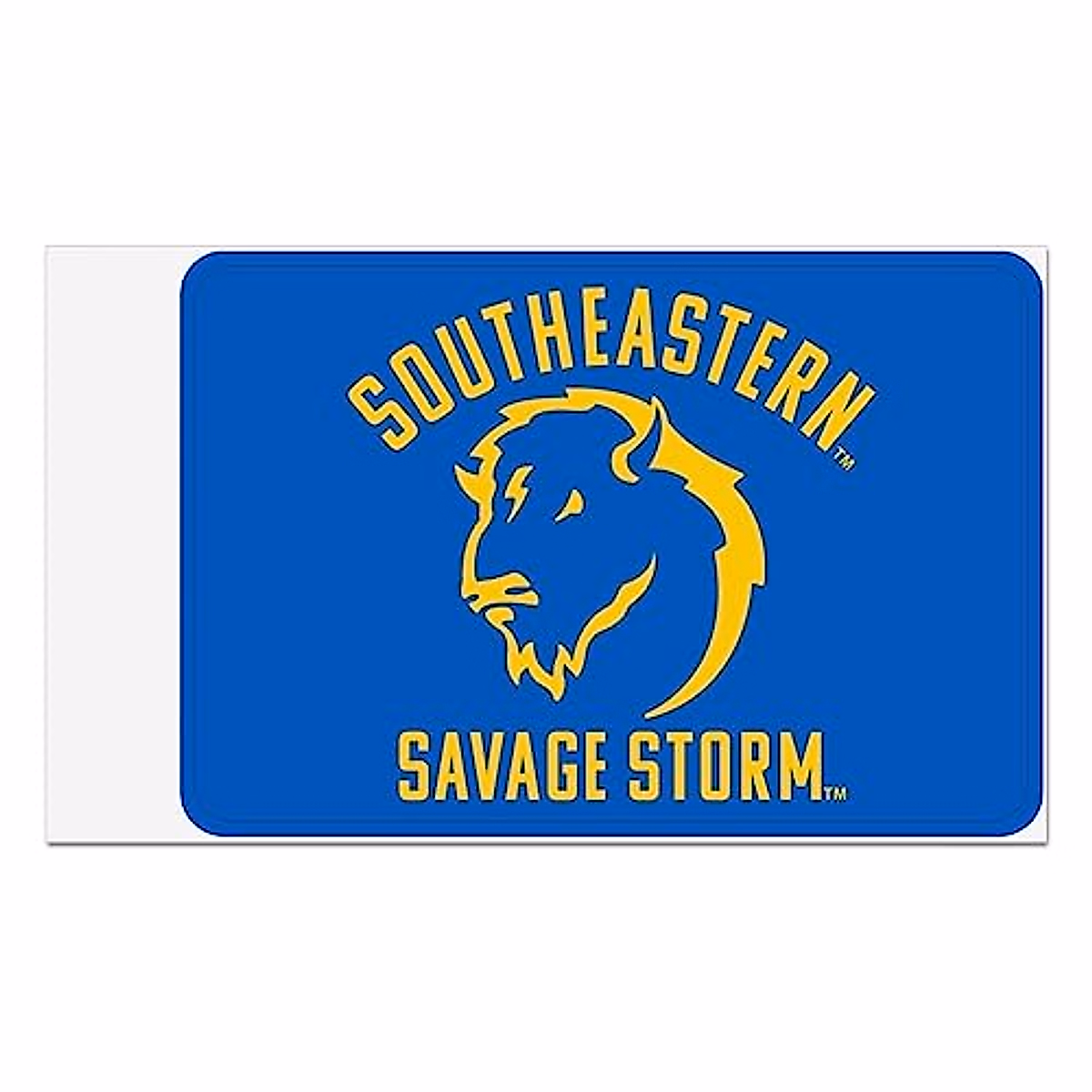 Southeastern Oklahoma State University Savage Storm Logo Home Business Office Sign - Window Sticker - 4" x 6" (10.2cm x 15.2cm)