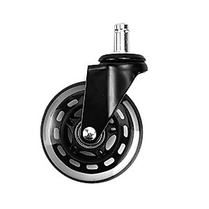 MR.FOAM Office Chair Wheel Replacement 3 Inch 1PC Change The Bad One Wheels for Office Chair Caster for