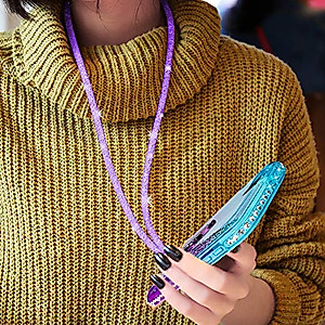 iPod Touch 7 Case, iPod Touch 6 Case, iPod Touch 5 Case, Silverback Girls Women Moving Liquid Holographic Glitter Case with Kickstand,Bling Diamond Case for Apple iPod Touch 6th / 5th 7th Gen -PR