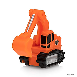 Micro Machines MMW0021 Construction Crew Pack, Features 5 Plus Corresponding Scene-Highly Collectible Themed Toy Cars – Tiny Vehicles, Huge World, Orange