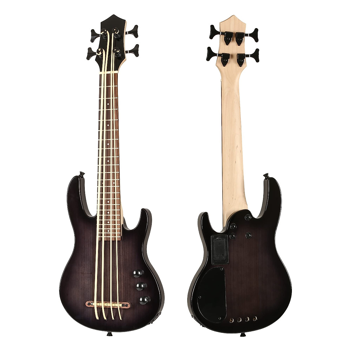 MiNi 4string ukulele electric bass with black color