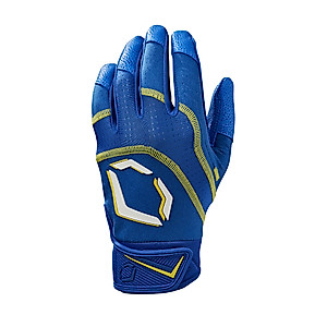 EvoShield Youth Khaos Batting Gloves - Royal Blue, Medium