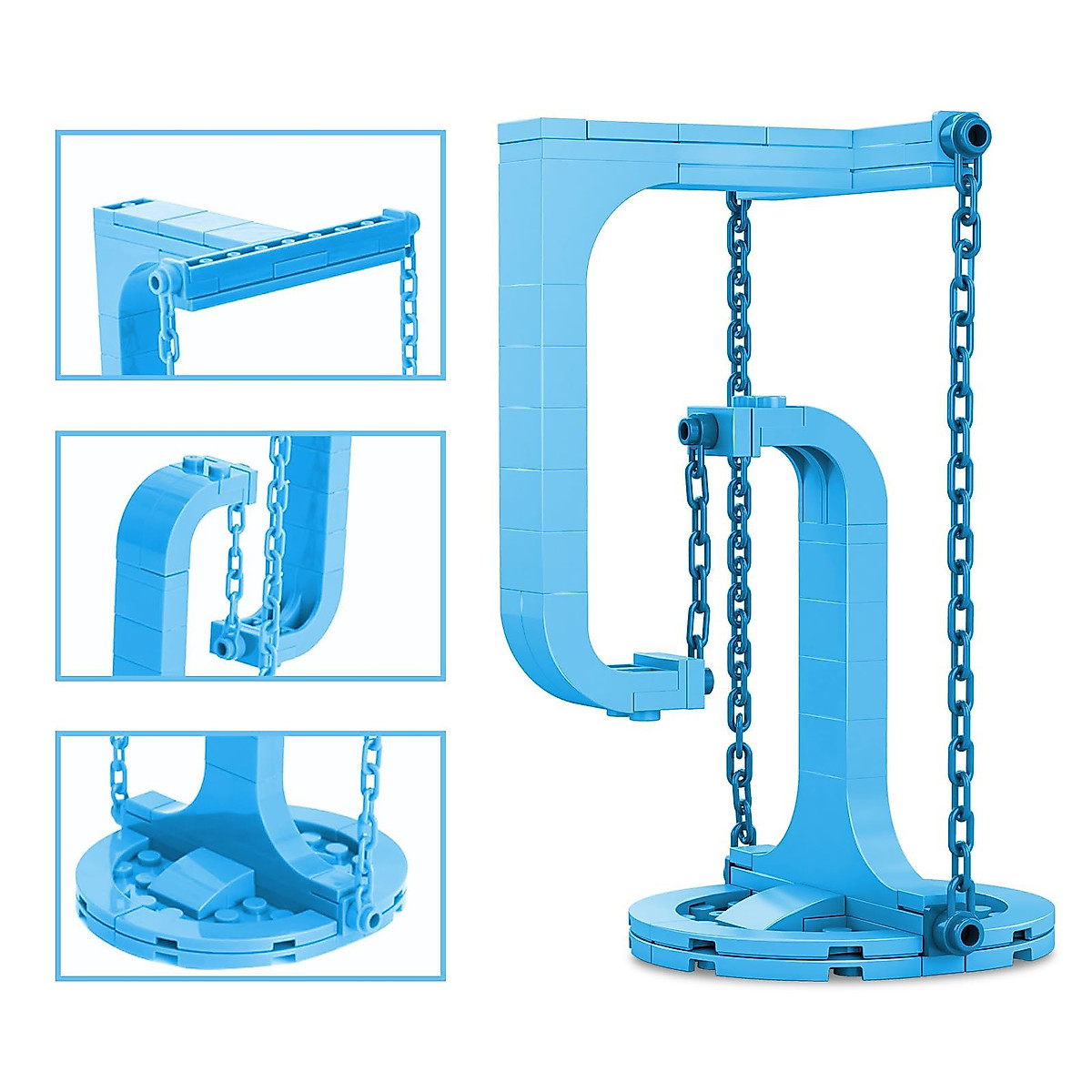 WINNER SPACE Tensegrity Sculpture Creative Building Sets, MOC Tensegrity Table Balancing Model, Physics Toy, Halloween Decor Christmas Easter Gifts for Boys Girls, Orange (66 PCS)