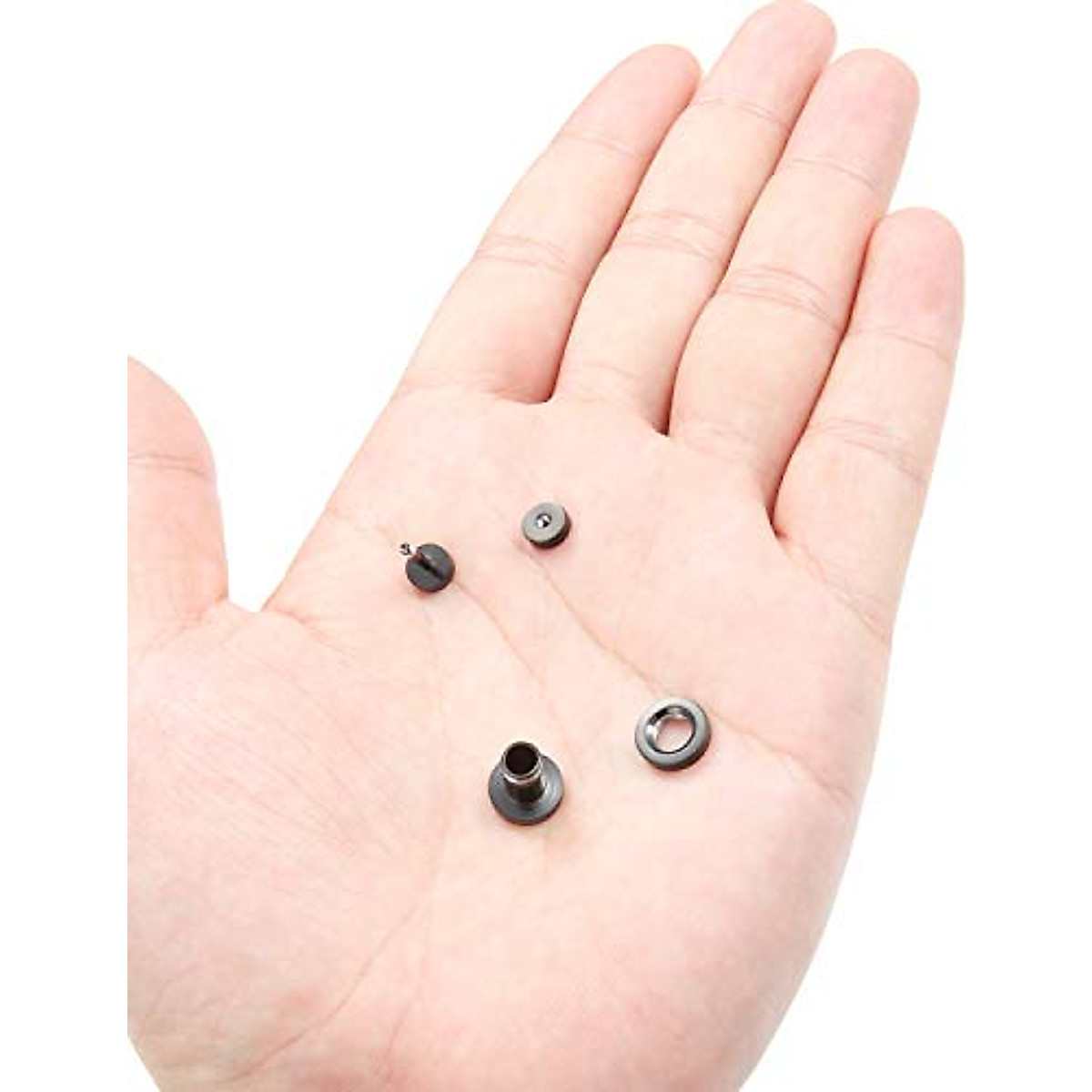 Jenxnjsjo Black Gauges for Ears 14G to 00G Tunnels Ear Stretching Kit Gauge Plugs Gage Stretchers Expander Starter Kits Double Zero Gauging Plug Earrings Set Surgical Stainless Steel for Women Men