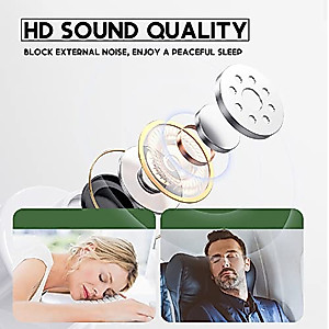 ESSONIO Bluetooth Earbuds Sleep Headphones Bluetooth Noise Cancelling Headphones for Sleeping Headphones for Side Sleepers