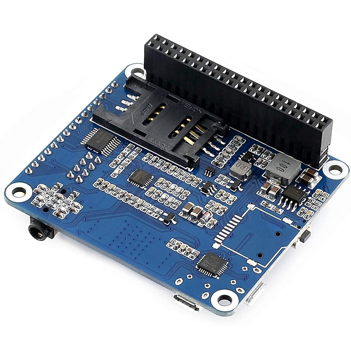 waveshare 4G/3G/GNSS HAT for Raspberry Pi 4B/3B+/3B/2B/Zero/Zero W/Zero WH and Jetson Nano,Based on SIM7600A-H,4G Communication GNSS Positioning,LTE-FDD B2/B4/B12 Brand Support LTE CAT4 up to 150Mbps