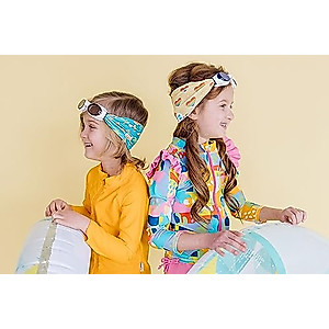 Splash Place SWIM GOGGLES with Fabric Strap - RAINBOW UNICORN | Fun, Fashionable, Comfortable - Adult & Kids Swim Goggles