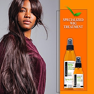 Awesome Human Hair Wig Leave in Conditioner Spray, pH5, Promotes Silkiness and Shine, Portable &amp; Travel size 2.3 fl oz