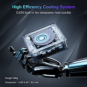 ALLIWAVA GX55 Mini PC Intel 11th Gen N5105(Up to 2.9GHz) Intel UHD Graphics Mini Computer,16GB RAM DDR4 512GB NVMe SSD Micro Desktop pc,2xHDMI and USB-C Triple 4K Outputs