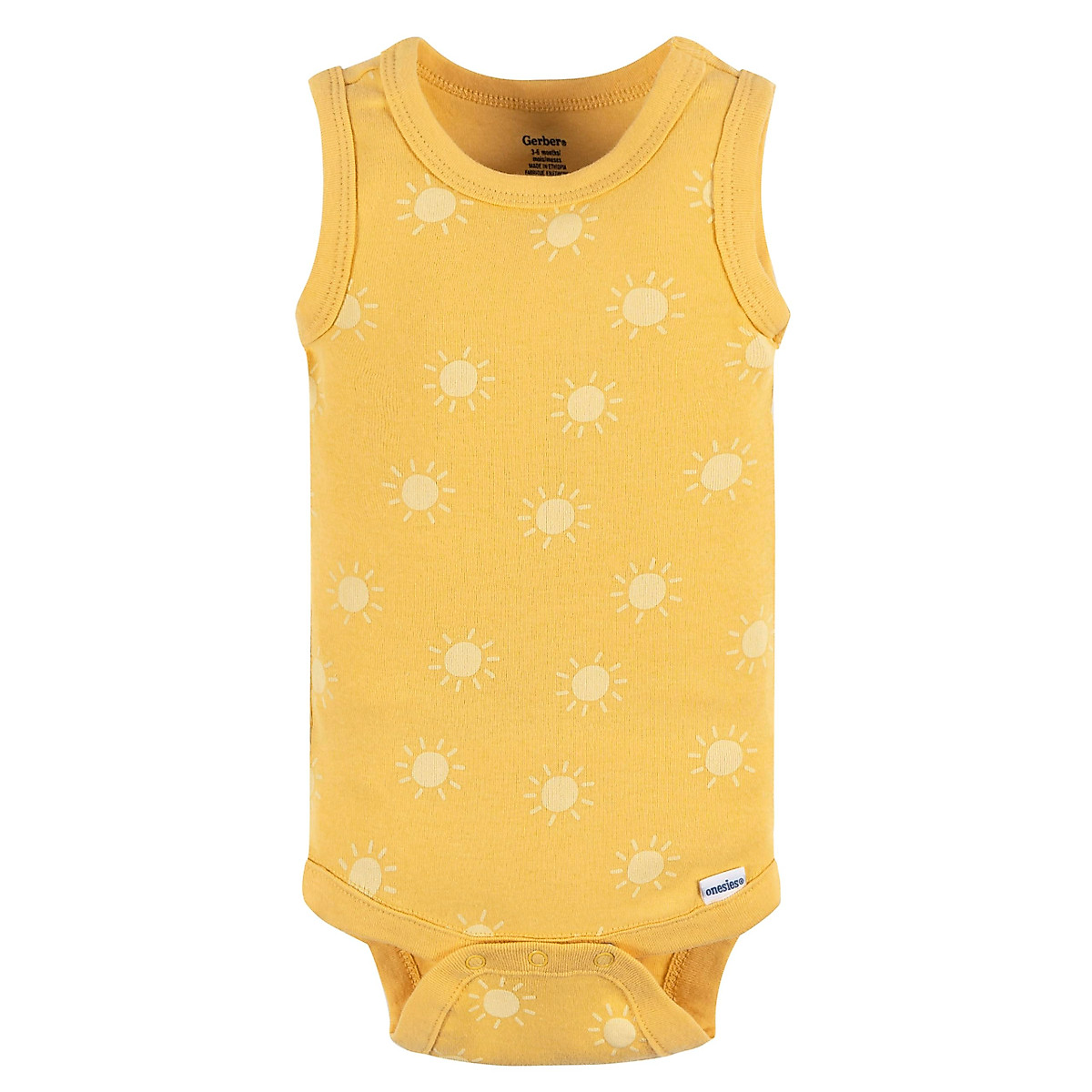 Gerber Baby Boys Multi-Pack Sleeveless Onesies Bodysuit Fun In The Sun Grey 3-6 Months