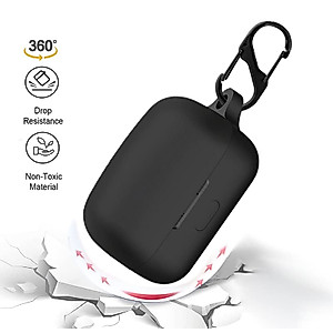 Ankersaila Case Compatible with Sony LinkBuds WF-L900,Soft Silicone Shockproof Anti-Scratch Protective Cover (Black)