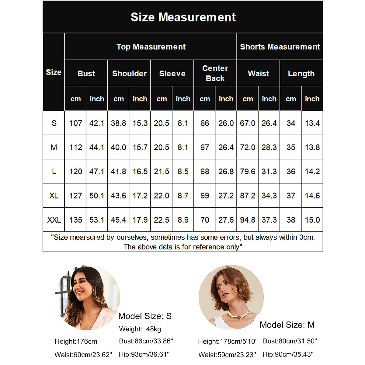 Ekouaer Silk Pajamas for Women Summer Silky Button Up Sleepwear Satin Short Sleeve Loungewear Pjs Shorts Set,Pink,Small