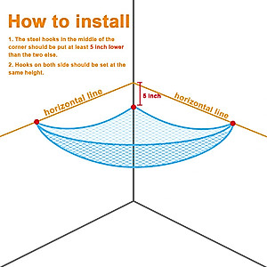 Stuffed Animal Hammock, 2 Pack, Extra Large Toy Storage Organizer for Plush Toys, Expands To 65 inches, Corner Hanging Net Mesh Holder for Home Kids Nursery Bed Room