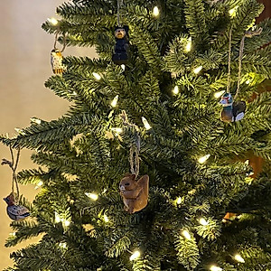 Canada Goose Bird Ornament Wood Hanging Figurine Holiday Decoration Handmade Carving Small Animal