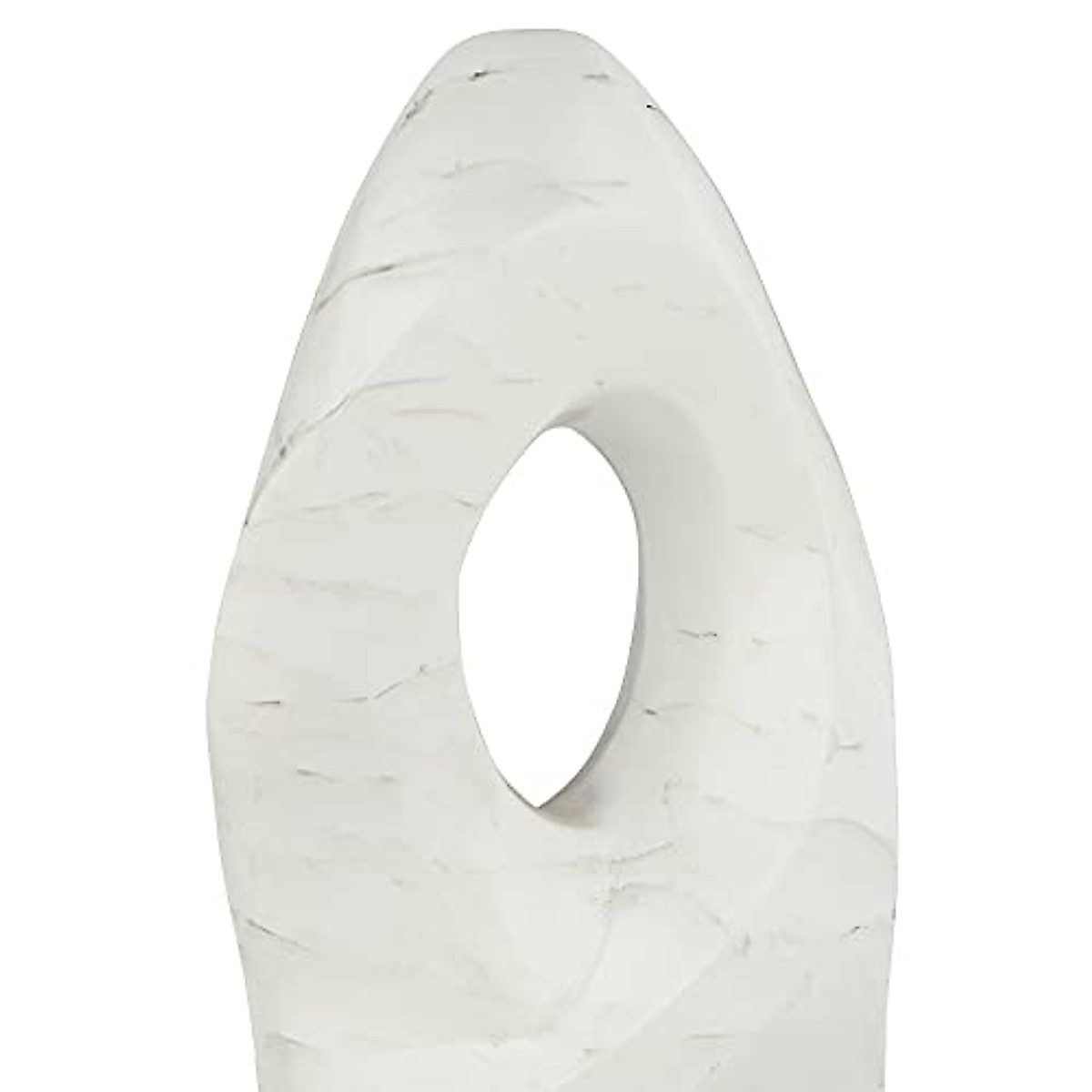 Studio 55D Kentwell 13 3/4" High Painted White Sculpture