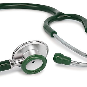 Stethoscope for Medical Students and Doctors | Micro Plus Acoustic Waterproof Lightweight | Chest Piece with Flexible Latex Free Tube & Soft Sealing Ear Knobs Green