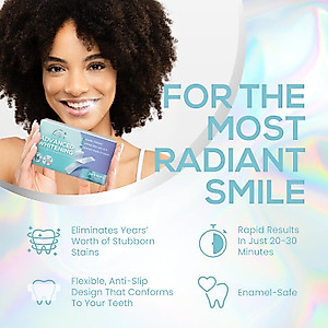 Venus Visage Teeth Whitening Strips 28 White Strips (14 Pack), Dental Kits, Teeth Whitening Strip Kit, Reduced Sensitivity White Strips Teeth Whitening, Whitening Strips Kit (Mint)