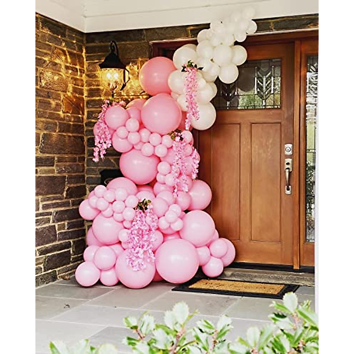 Pink Balloons 85 pcs Light Pink Balloons Garland Arch Kit 5/10/12/18 Inch Different Sizes Pastel Pink Latex Balloons for Pink Birthday Party Decorations Baby Shower Wedding Gender Reveal Decorations