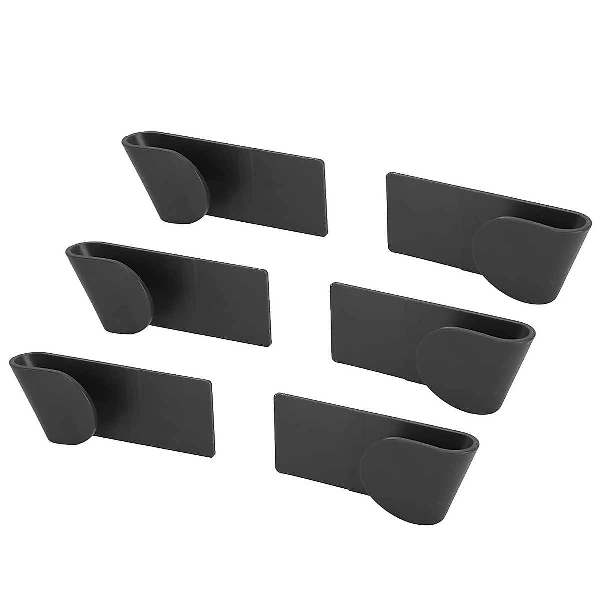 6Pcs Pot Lid Storage Rack Holder Organizer for Cabient, ABS Punch Free Pot and Pan Lid Storage Rack, Wall Mounted Pot Lid Holder Kitchen Hacks, Household Pot Lid Hanger for Home Kitchen