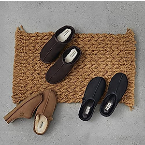 Fireside by Dearfoams Men's Grafton Genuine Shearling Water Resistant Indoor/Outdoor Clog