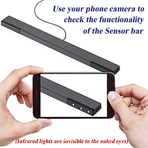 Replacement for Wii Sensor Bar Compatible with Wii U for Nintendo Wired Lnfrared Sensor Bar Wii Console Accessories