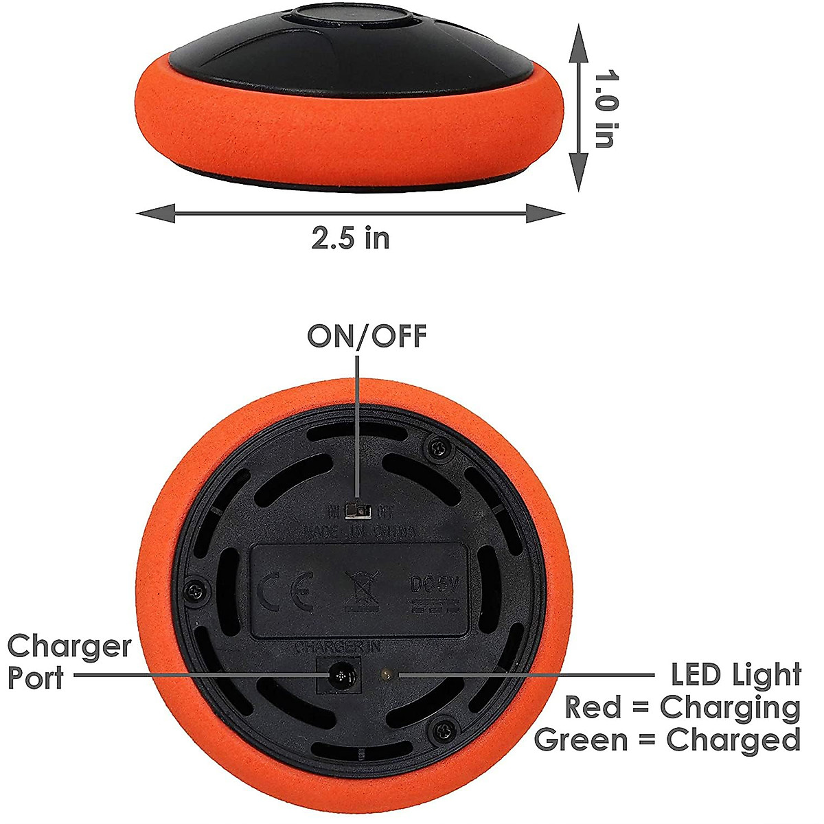 Air Hockey Hover Puck for Kids,Mini Electric Floating Hockey,Novelty Tabletop Rechargeable Hockey Hover Puck for Children