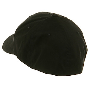 Flexfit Premium Wooly Combed Twill Cap, XL/XXL (Black)