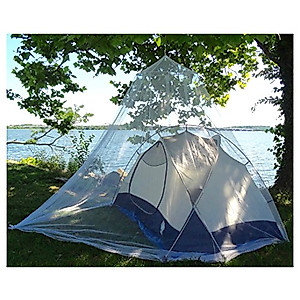 Tedderfield Extra Large Mosquito Net Premium Quality for Single to Cal King Size Beds + Cribs, Conical Netting, Spacious Bed Canopy: Extra Wide and Long, Indoor Outdoor Use, Ideal Travel Net