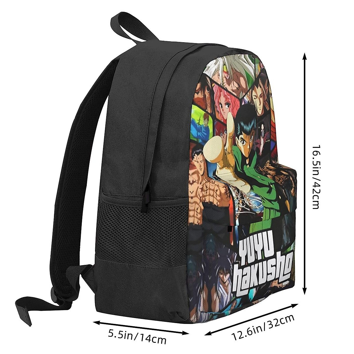 COMFOBOND Anime Yu Yu Hakusho Laptop Backpack Lightweight Double Shoulder Bag Travel Daypack Camping Work Hiking For Men Women