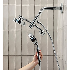 KOHLER 23219-CP Purist 2-in-1 Multifunction Shower Combo Kit, Rotating Showerhead with Handheld Shower Head, 2.5 GPM, Polished Chrome