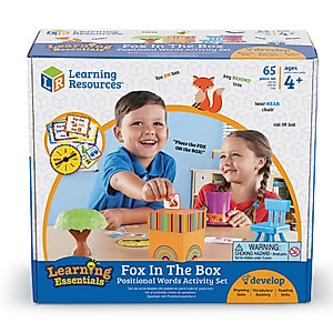 Learning Resources Fox In The Box Position Word Activity Set - 65 Pieces, Ages 4+ Preschool Learning Games, Kindergartner Back to School Games, Classroom Games for Teachers, Phonics Game for Kids