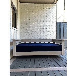 Sunbrella Outdoor Twin Size Mattress Cover in Canvas Navy Blue 5439