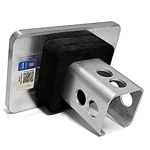 iPick Image Made for Chevrolet Z71 Off Road 3D Logo Brush Billet Aluminum 2 inch Tow Hitch Cover