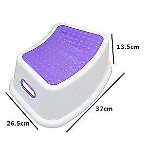 LANKUO Step Stool, Take It Along in Bedroom, Kitchen, Bathroom and Living Room. Great for Potty Training! (Purple)