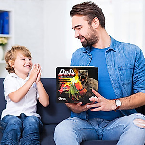 6 Pack Dinosaur Cars, Toys for 3-5 Year Old Boys | Dinosaur Toys for Kids - Dino Toy Cars with Dinosaur Monster Car & Truck Bulk, Boys Toys Toddlers Kids Gifts