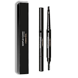 Gentlehomme - Eyebrow Pencil - Men’s Brow Pencil - 2-in-1 Brow Brush & Lead Pencil - Shape, Define & Fill In Eyebrows - Ultra-Thin Pencil - Long-Lasting Color - Vegan - Black - 1 Pencil