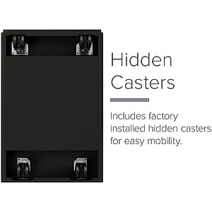 Hirsh Industries 20" Deep Box-Box-File Mobile Pedestal in (Black)