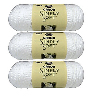 Caron Bulk Buy: Caron Simply Soft Yarn Solids (3-Pack) White #H97003-9701