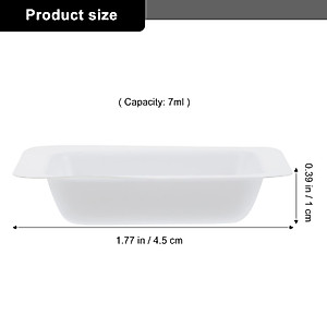 Balacoo 20pcs Weighing Boat Weighing Boat Powder Scale Square Lab Dish Container Anti- Static Weighing Square Weighing Pan Weighing Paper Weighing Tray Large Plastic Mini Dry Powder White
