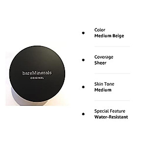 Bare Escentuals Face Care 0.28 Oz Bareminerals Original Spf 15 Foundation - # Medium Beige For Women, SG_B00DSDII28_US