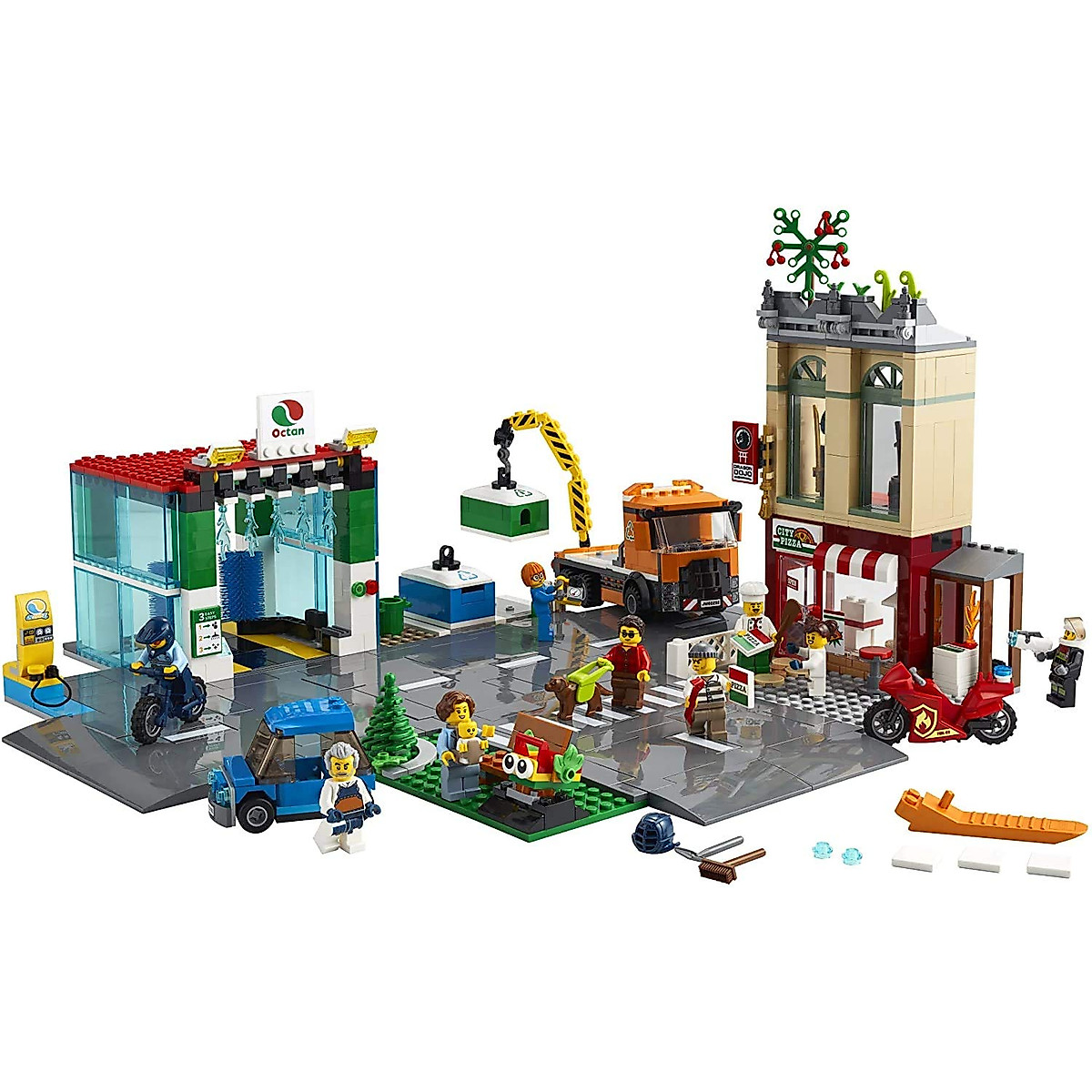 LEGO City Town Center 60292 Building Kit; Cool Building Toy for Kids, New 2021 (790 Pieces)
