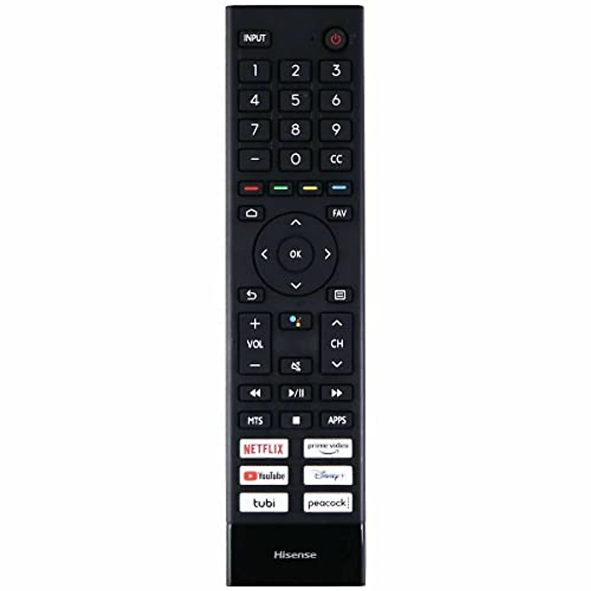 AJPro Replacement Remote Control for Hisense Smart Android TV Model ERF3J80H with Voice Control Works with TV 43A6G 50A6G 55A6G 65A6G 75A6G 50U6G 55U6G 65U6G 75U6G